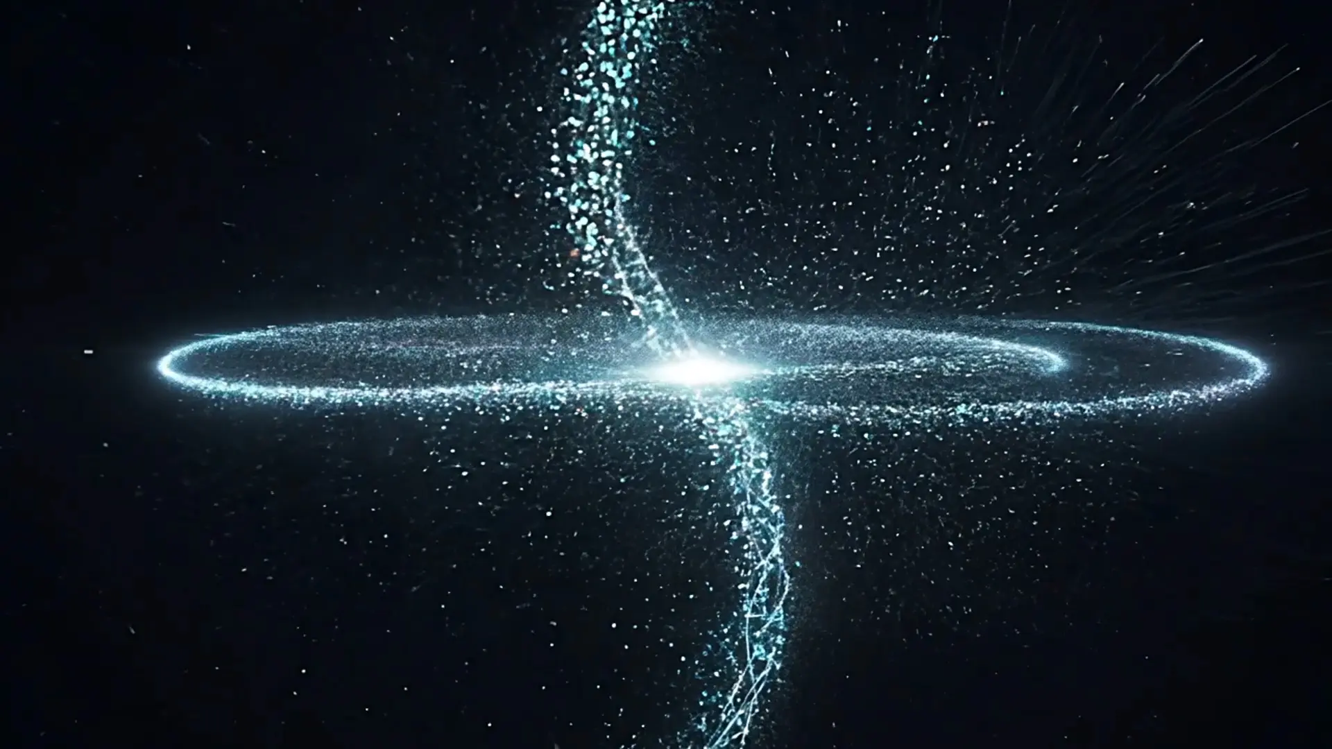 Glowing Particle Swirl Overlay For Motion Graphics | Videos